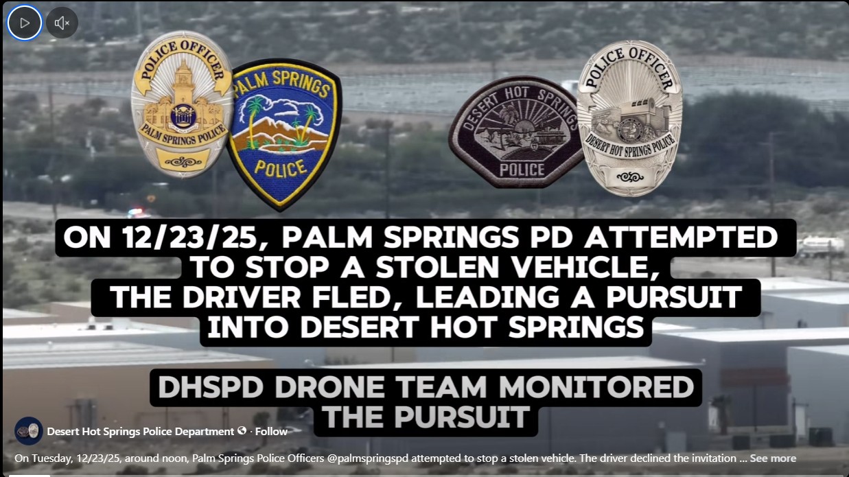 Joint Agency Pursuit Leads to Arrest and Seizure of Firearms in Desert ...